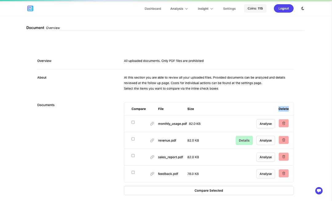Nexfile – AI Document Analysis